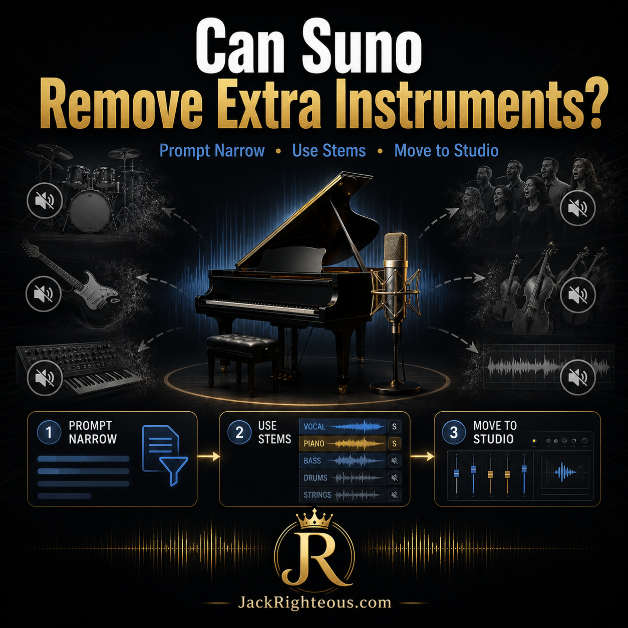 Fix Extra Instruments in Suno Without Losing the Song – Jack Righteous