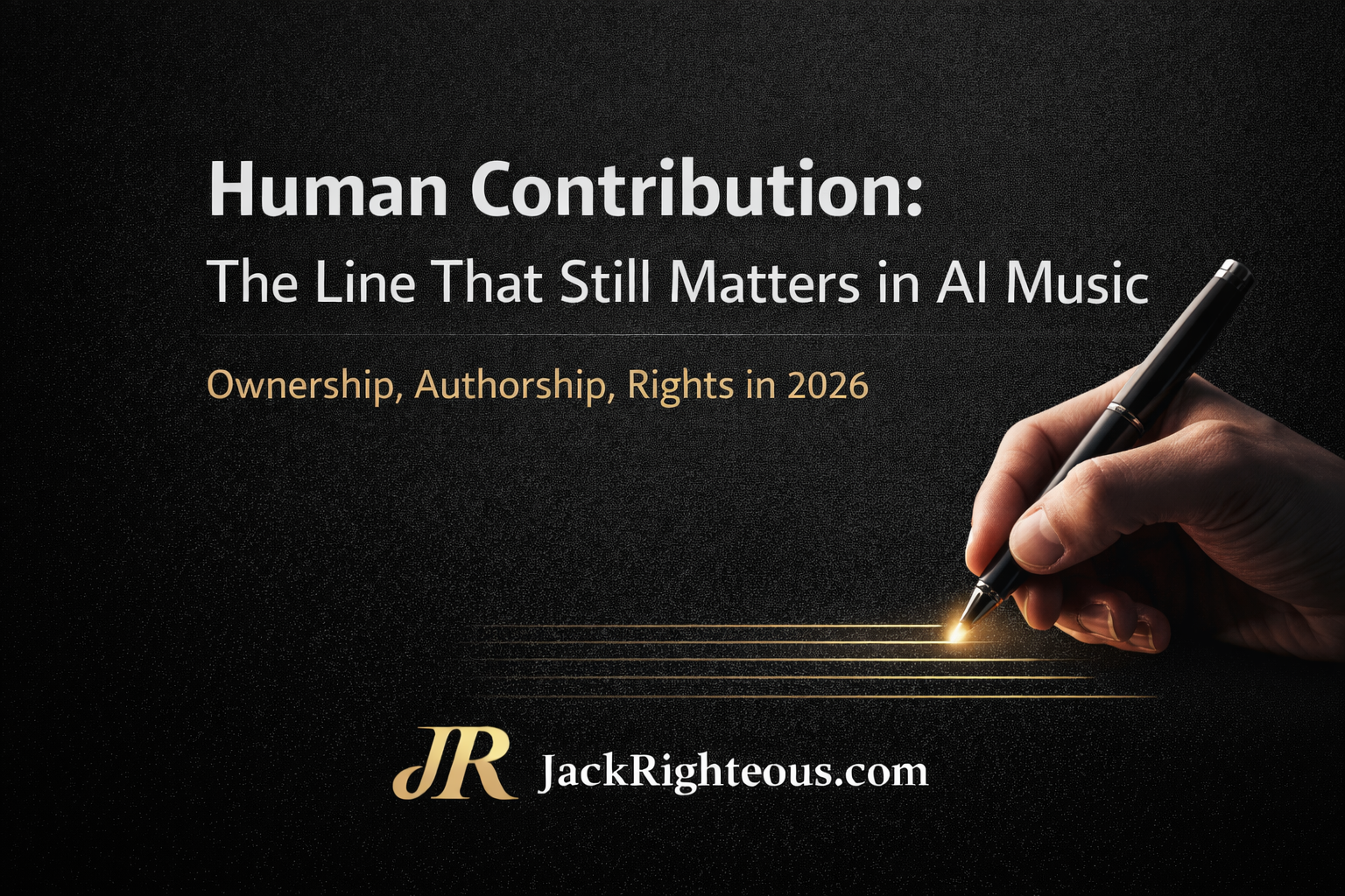 Human Contribution in AI Music: What Still Matters in 2026 – Jack Righteous