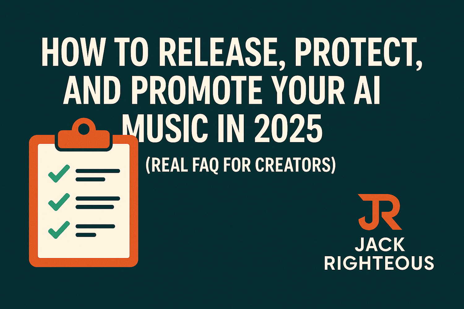 How to Release and Protect Your AI Music in 2025 (FAQ Guide) – Jack Righteous