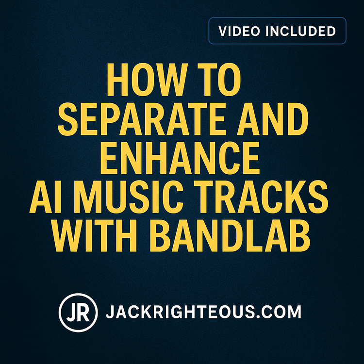 How to Separate and Enhance AI Music Tracks with BandLab – Jack Righteous