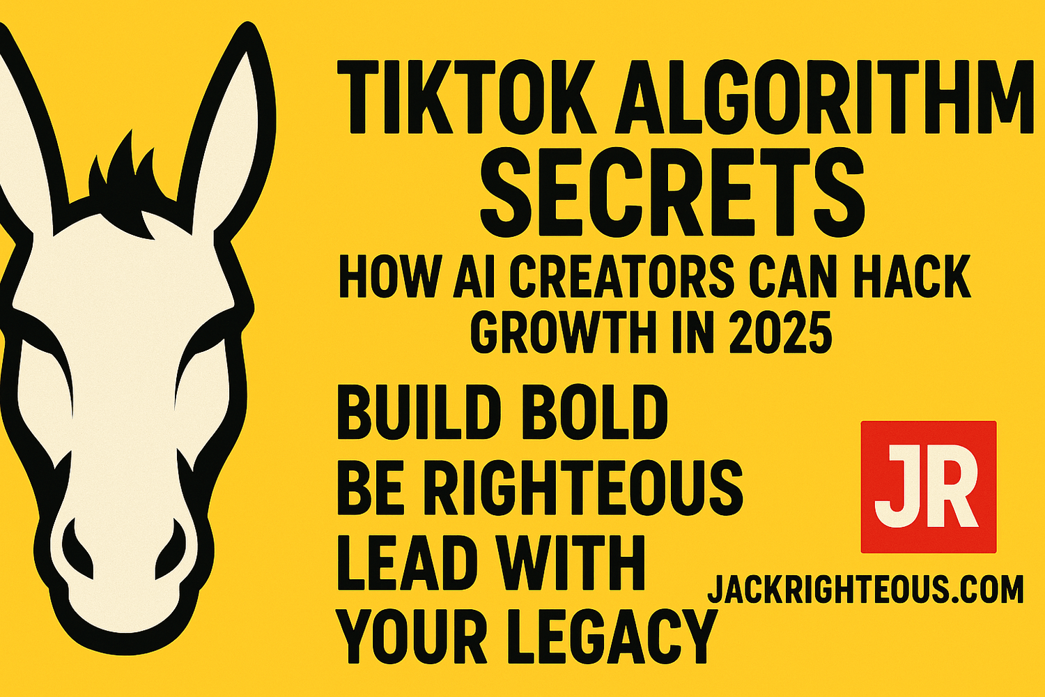 TikTok Algorithm Hacks for AI Creators (2025 Growth Guide) – Jack Righteous