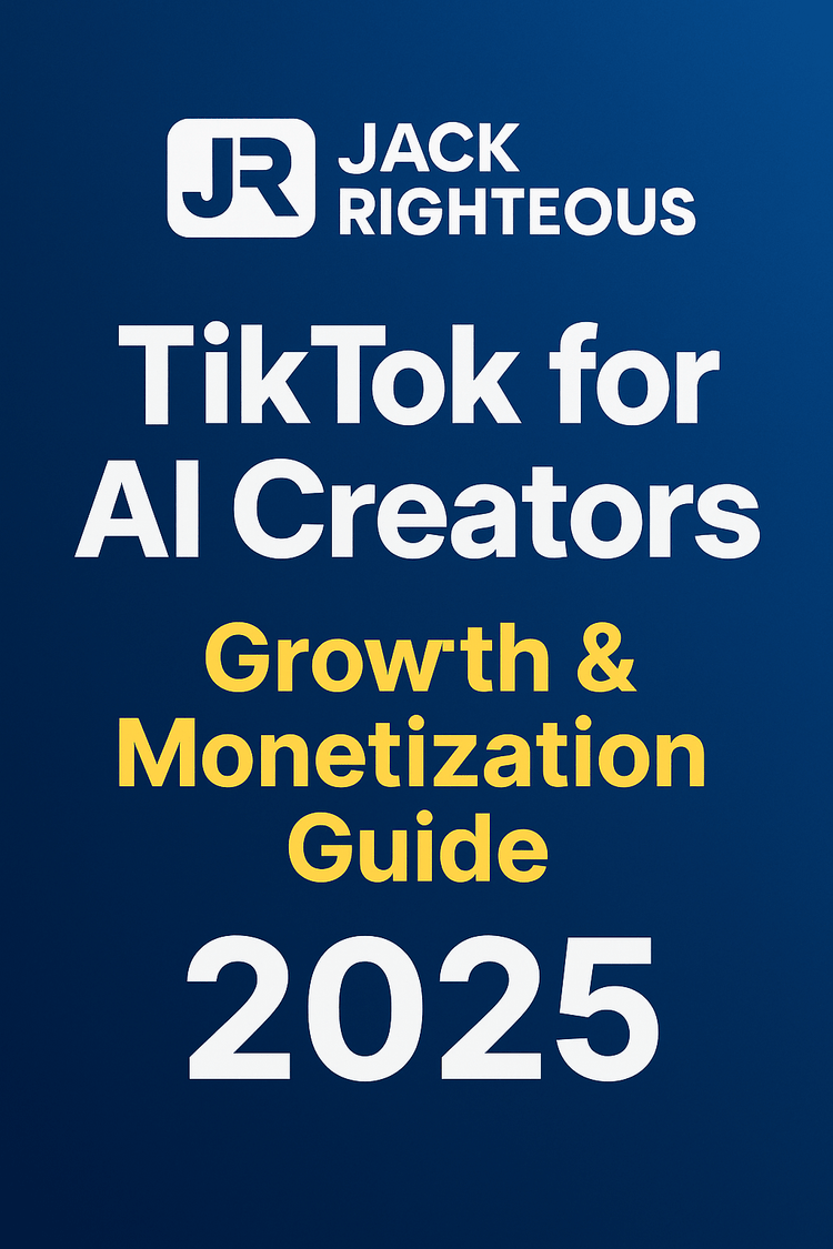 TikTok for AI Creators: Growth & Monetization Guide 2025 – Jack Righteous