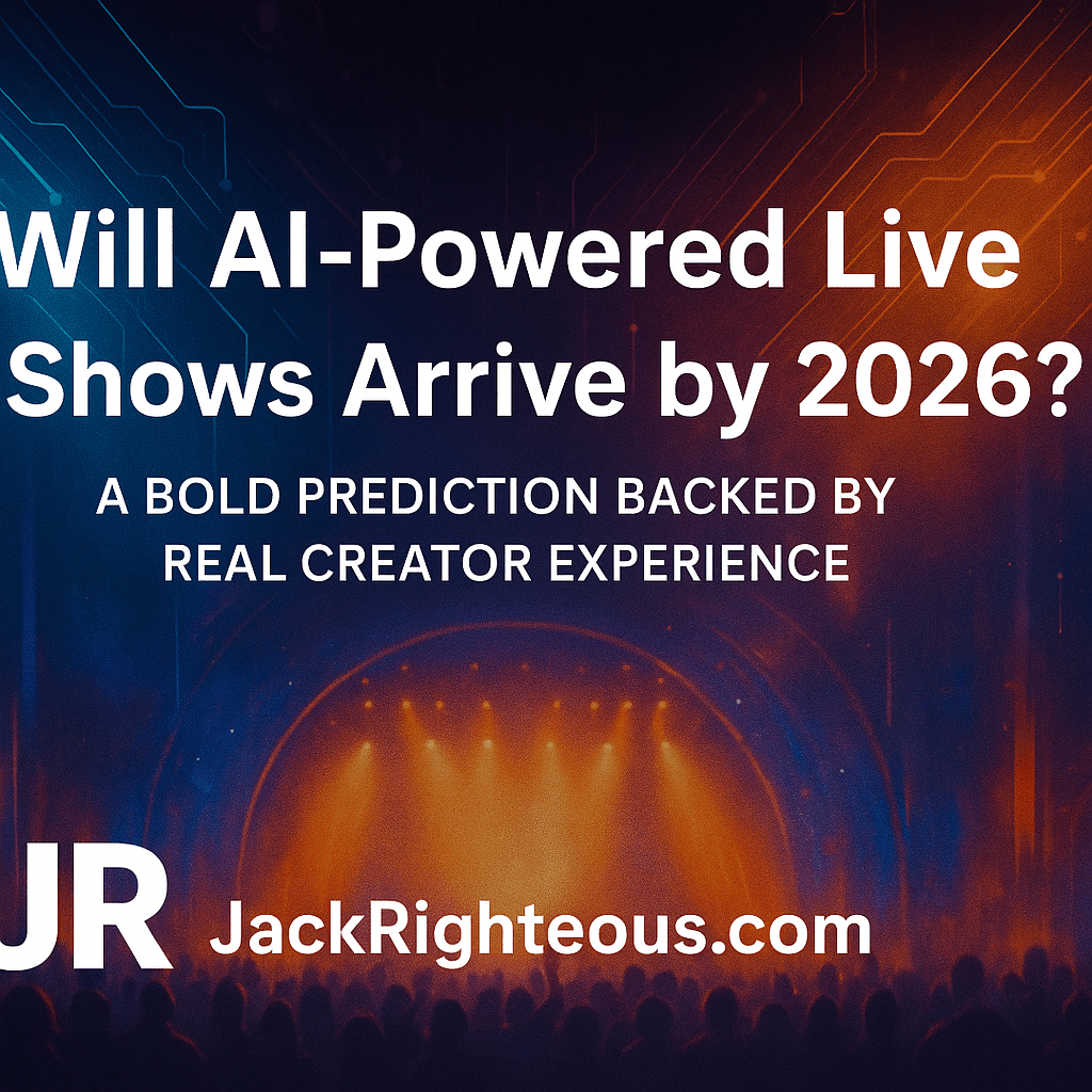 Will AI-Powered Live Shows Exist by 2026? – Jack Righteous