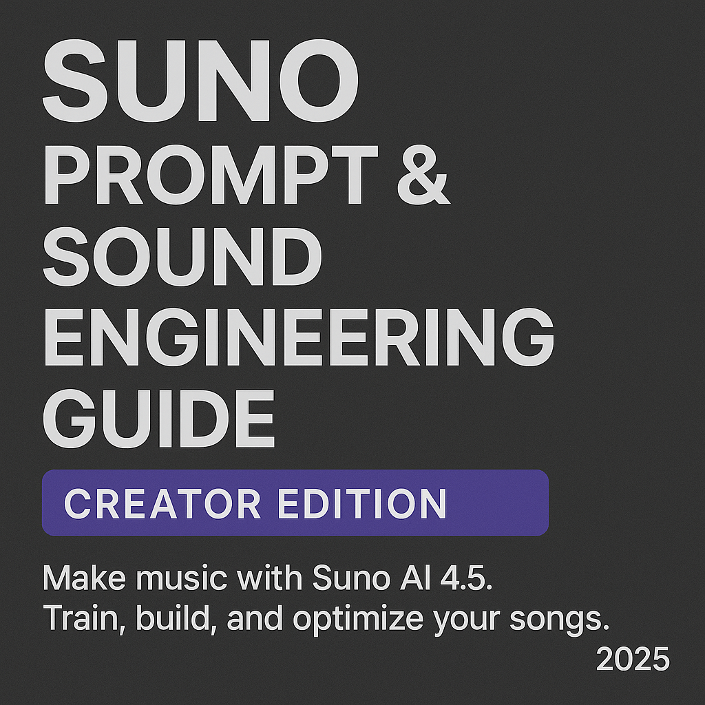 Suno Prompt Sound Engineering Guide - First Edition – Jack Righteous