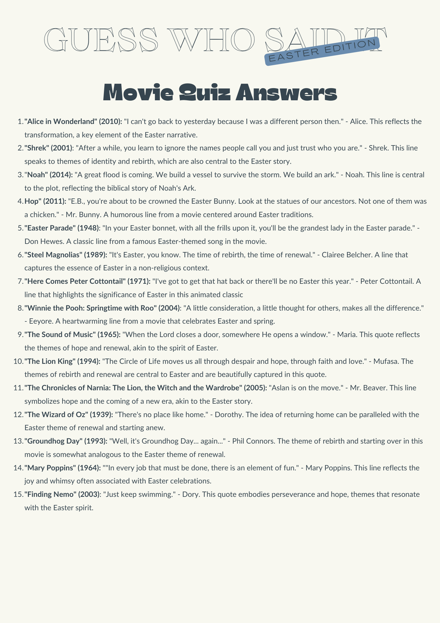 Classic Film Quotes Easter Quiz - Printable Family Game – Jack Righteous