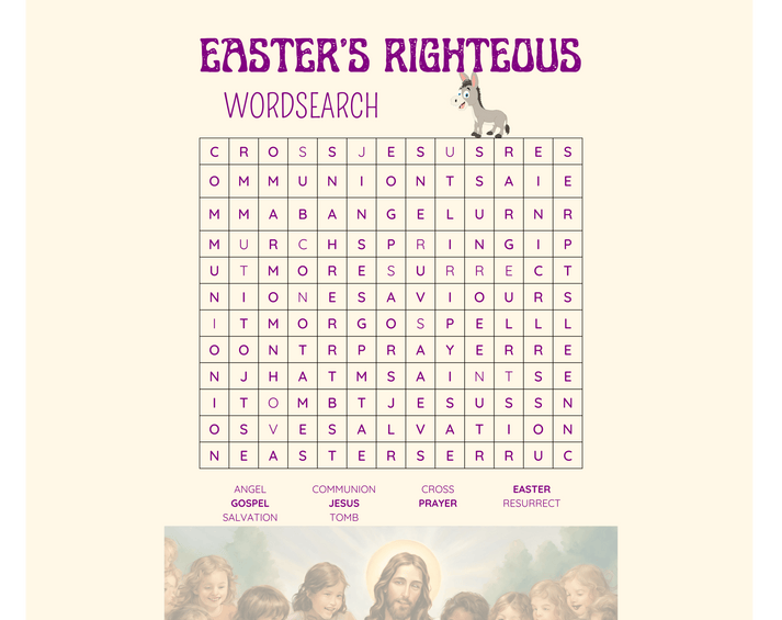 First Edition Easter WordSearch Puzzle - Jack Righteous – Jack Righteous